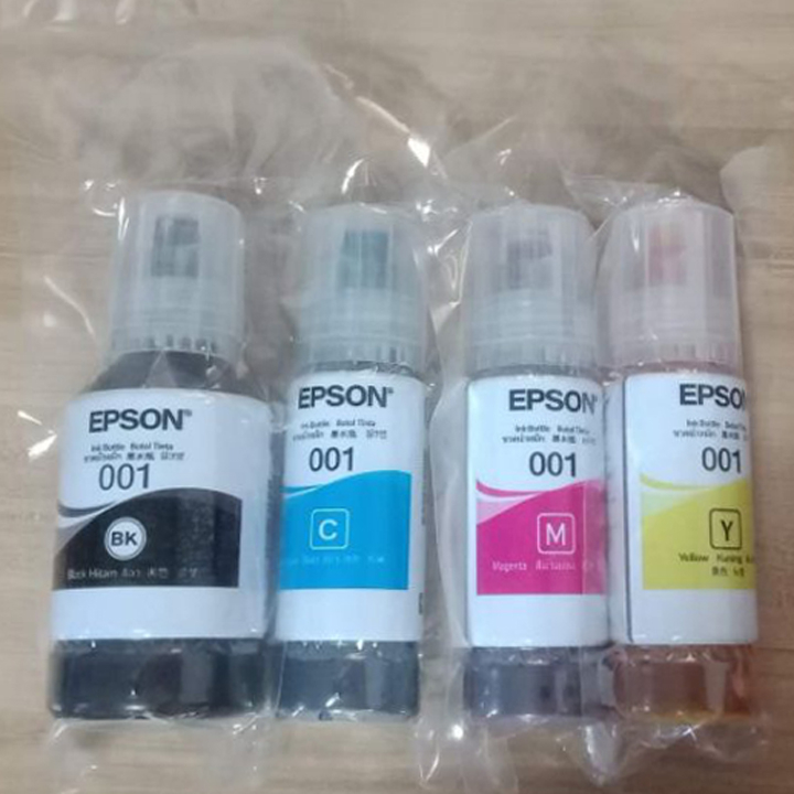 ORIGINAL Epson Ink 001 - L4150 L4160 L6160 L6170 L6190 Black Y100 Y200 ...
