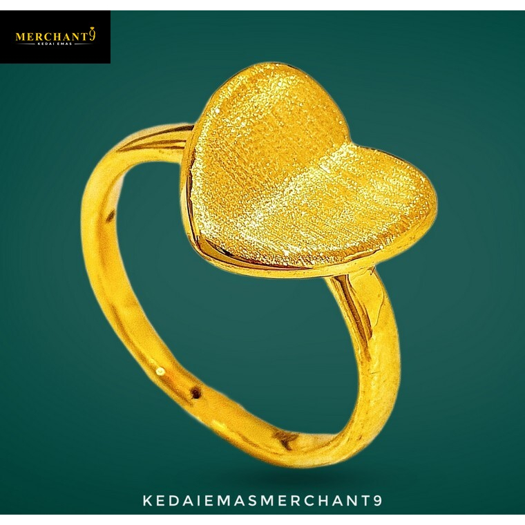 Merchant9 999 Gold Love Matte Ring - Blooming Collection - Size 16 ( 0 ...