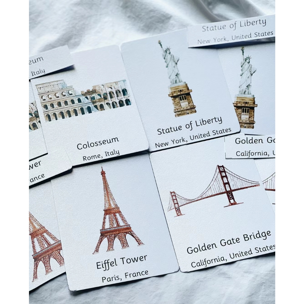 PDF]World Architecture Landmark 3-Part Card Early Education Kids ...