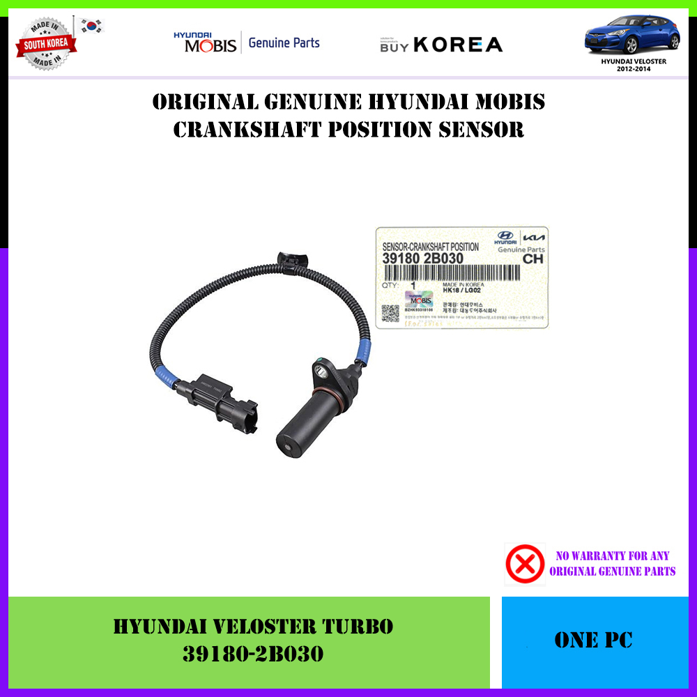 Hyundai Veloser 1.6 Turbo Genuine Hyundai Mobis Crankshaft Position Sensor (39180-2B030 ...