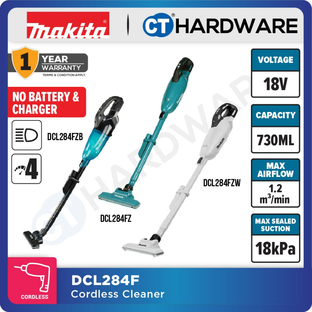 MAKITA DCL284FZ | DCL284FZB | DCL284FZW CORDLESS CLEANER 18V | 730ML ...