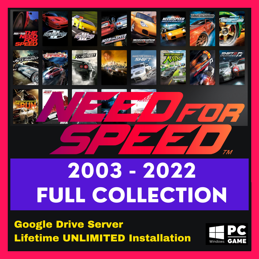 Need For Speed Complete Collection (2003-2022) | Windows | PC GAME ...