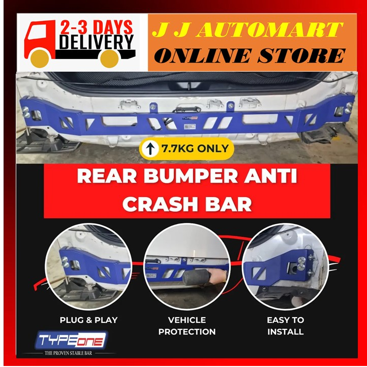 Toyota Alphard Vellfire AGH30 TYPE ONE Rear Bumper Anti Collision Bar ...