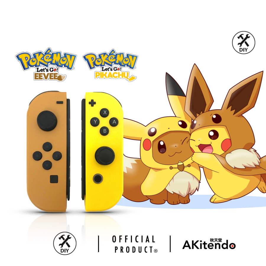 Nintendo Switch DIY JoyCon Shell Pikachu & Eevee High Quality Modified ...