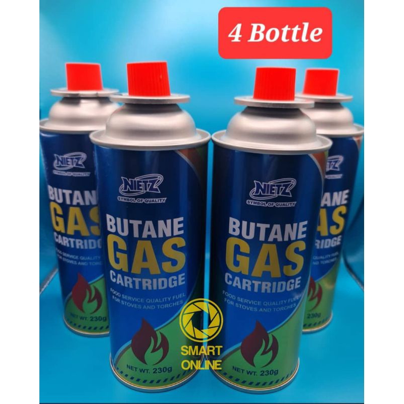 4 IN 1 Butane Gas Cartridge / Gas Tin 230G ( Heavy Duty ) | Shopee Malaysia