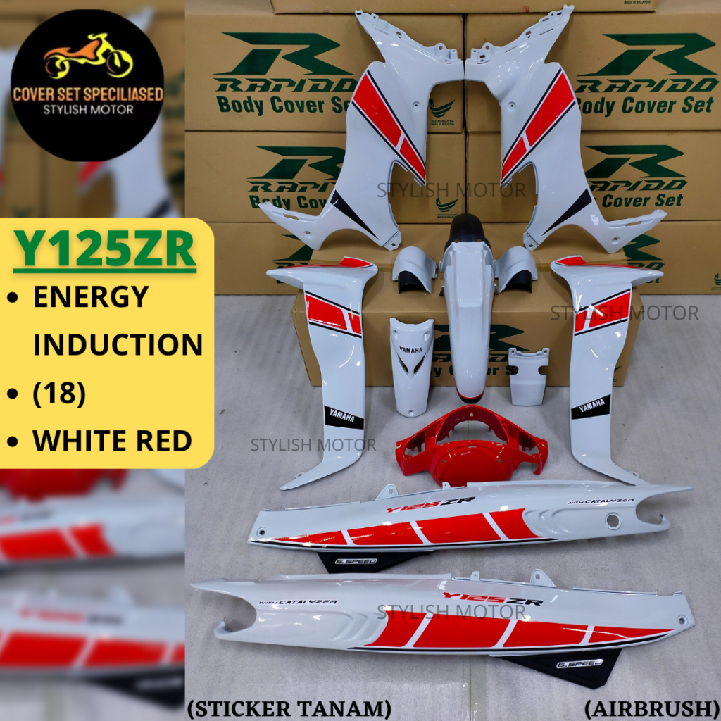 (STICKER TANAM/AIRBRUSH) RAPIDO COVER SET YAMAHA Y125 125ZR Y125ZR ...