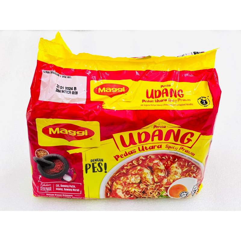 (88g x 5’s) Maggi Perisa Udang Pedas Utara Spicy Prawn Mi Segera ...