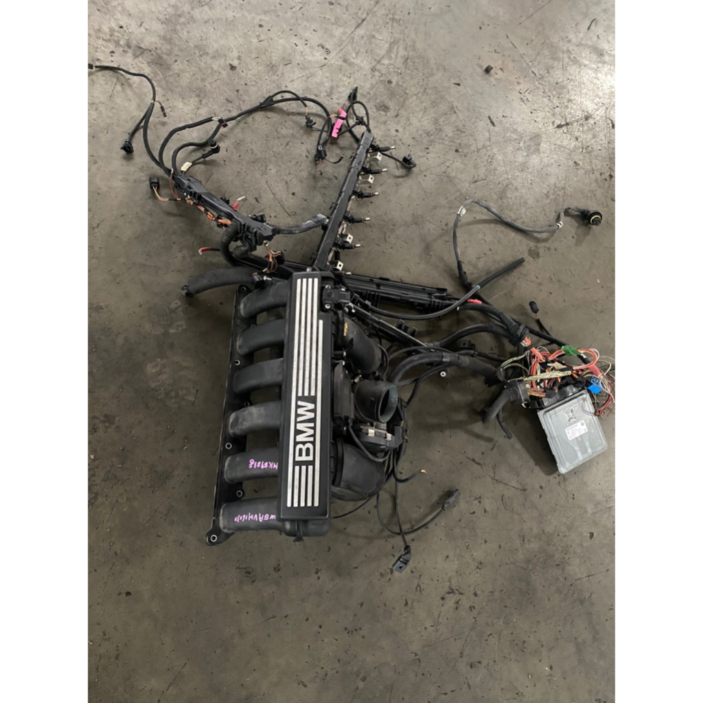 BMW E90 N52 ENGINE MANIFOLD WIRING COMPUTER BOX ECU SET ORIGINAL ...