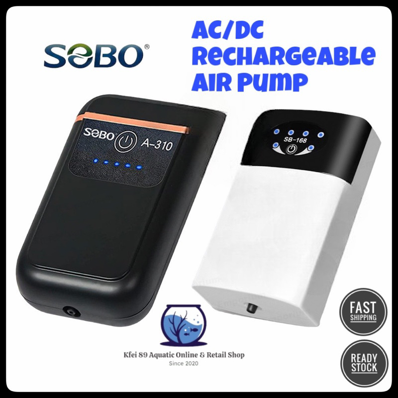 KFEI89 Sobo X Osean Master AC DC Silent Air Pump Battery Rechargeable ...