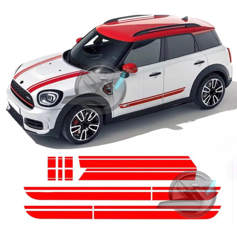 (Ready Stock) S1106# Mini Cooper Countryman Car Body Vinyl Decal ...