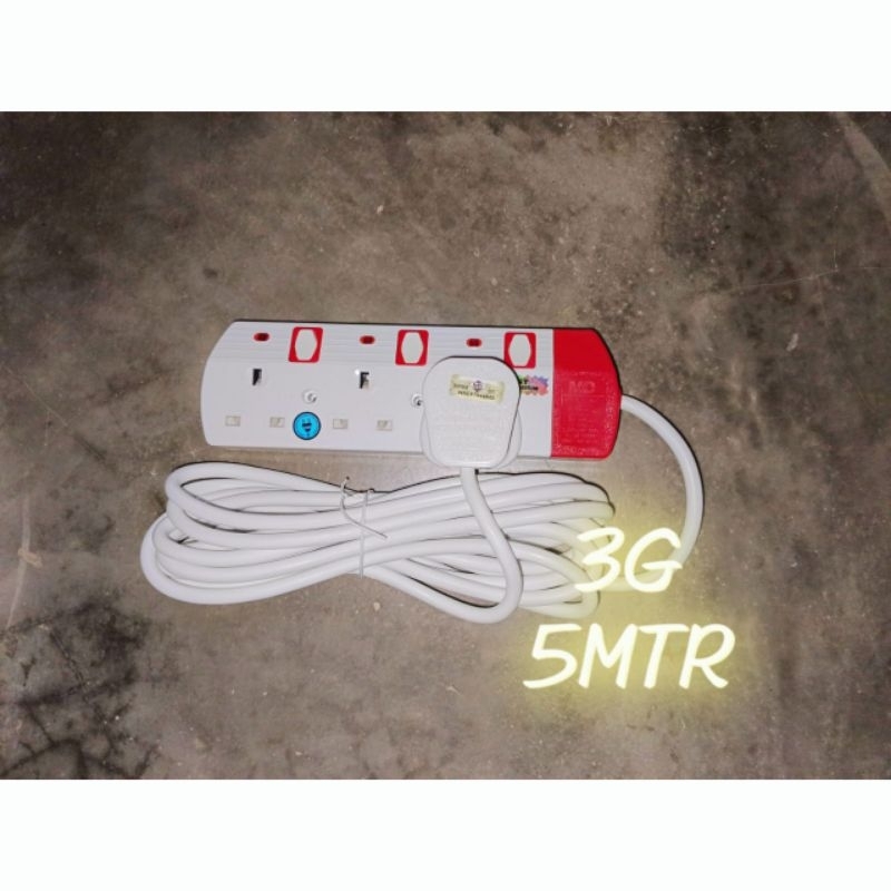 (SIRIM) 2G 3G 4G 5G~~2M/5METER Extension Trailing Socket Adapter SIRIM APPROVED | Shopee Malaysia