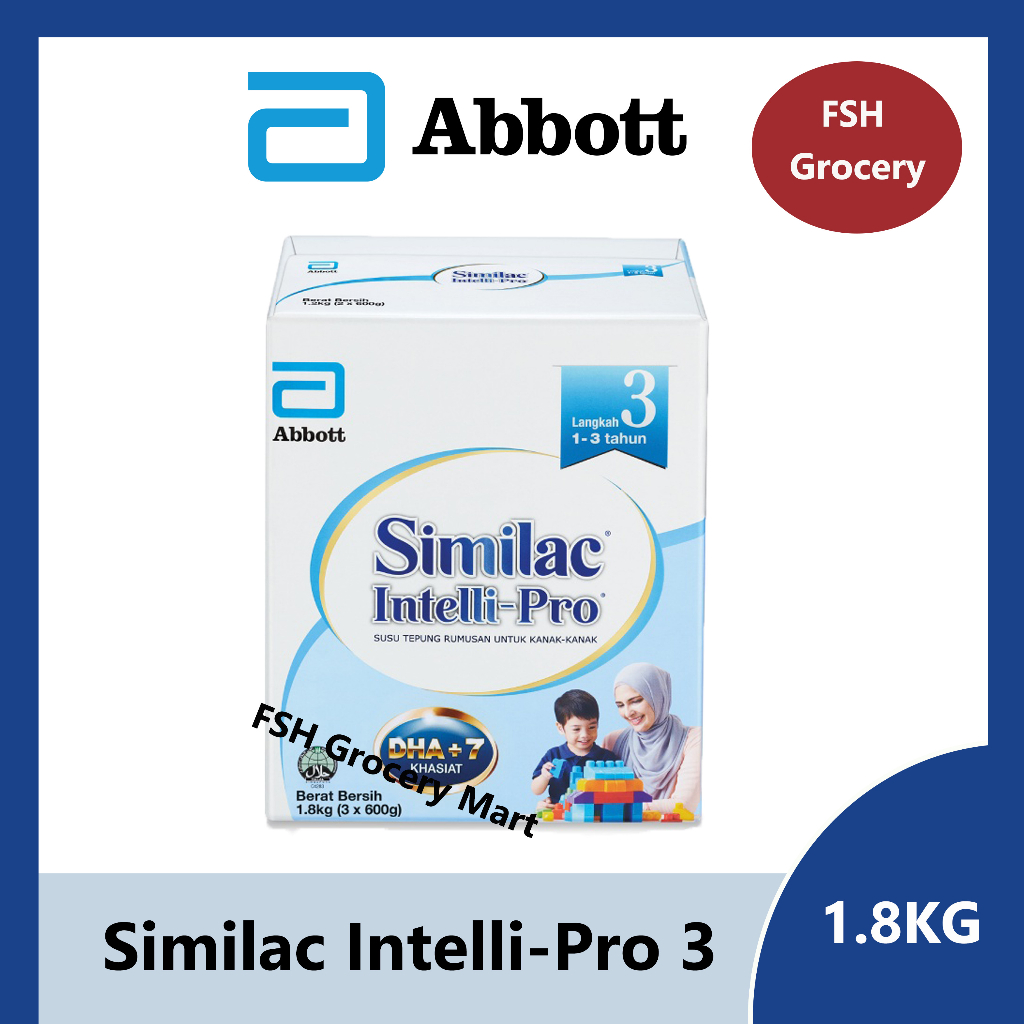 Similac Intelli-Pro Step 3 Growing Up Milk Formula BIB (1.8kg) | Shopee ...