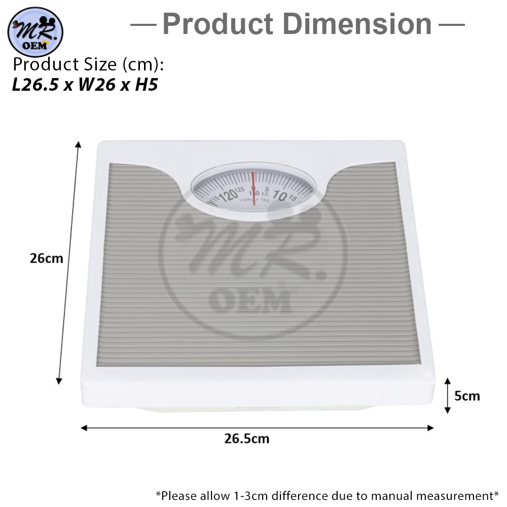 MR OEM Bathroom Analog Mechanical Scale Body Weight Personal Scale ...
