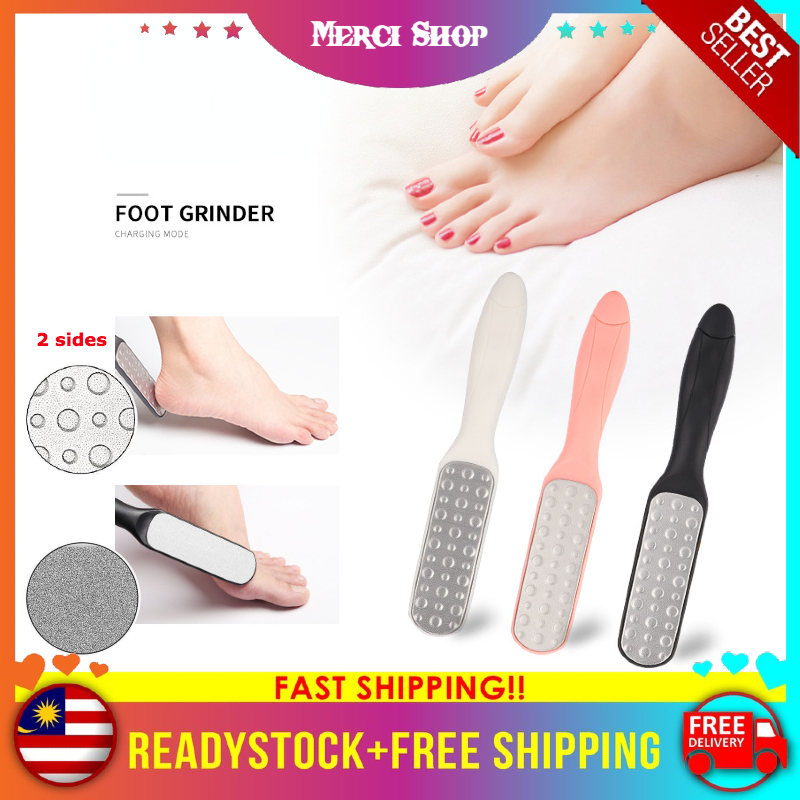 MS Foot Care Tool Double-sided Stainless Steel Footplate Foot Grinder Files for Feet Dead Skin ...