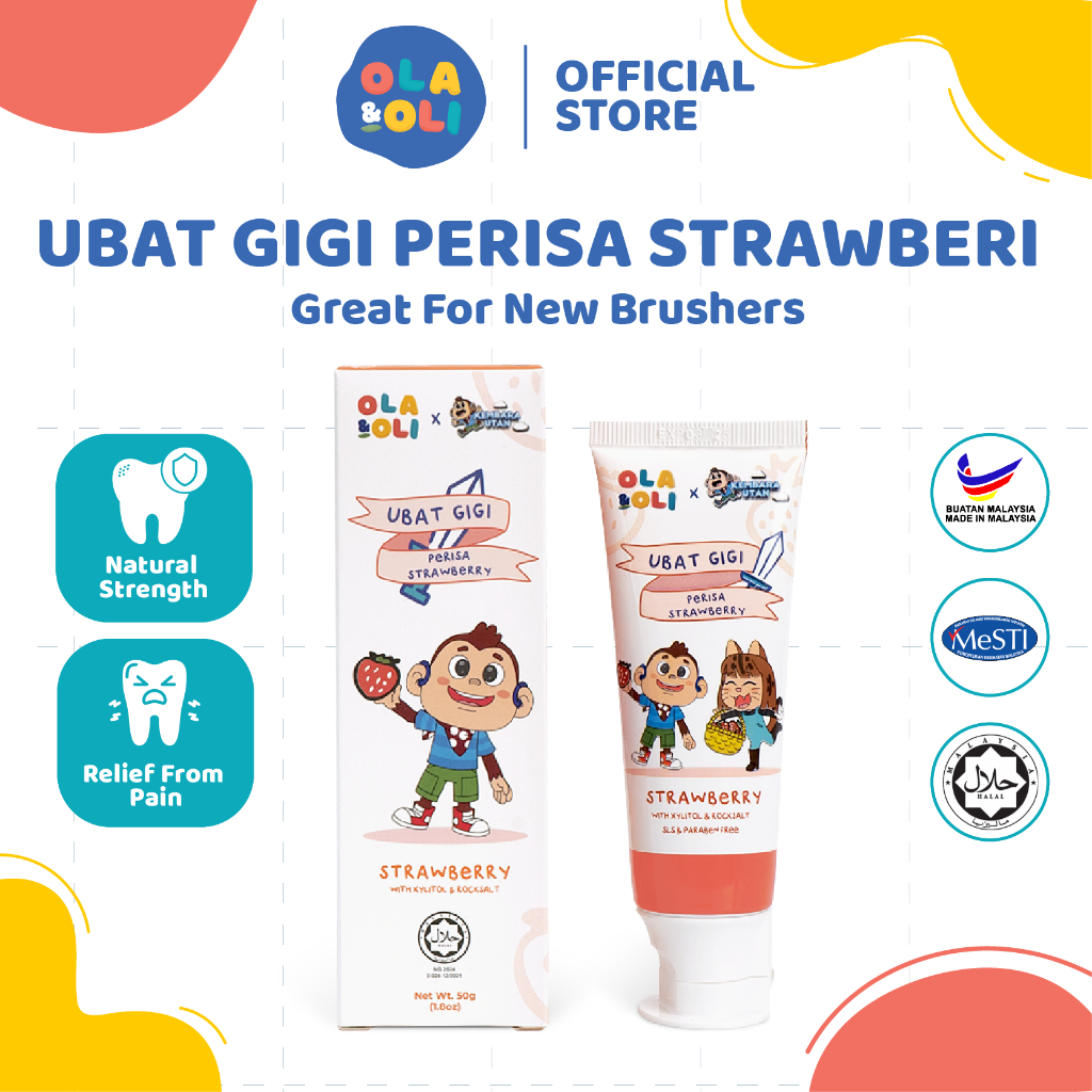 Ubat Gigi Perisa Strawberi Ola & Oli X Jom Kembara Utan Children ...