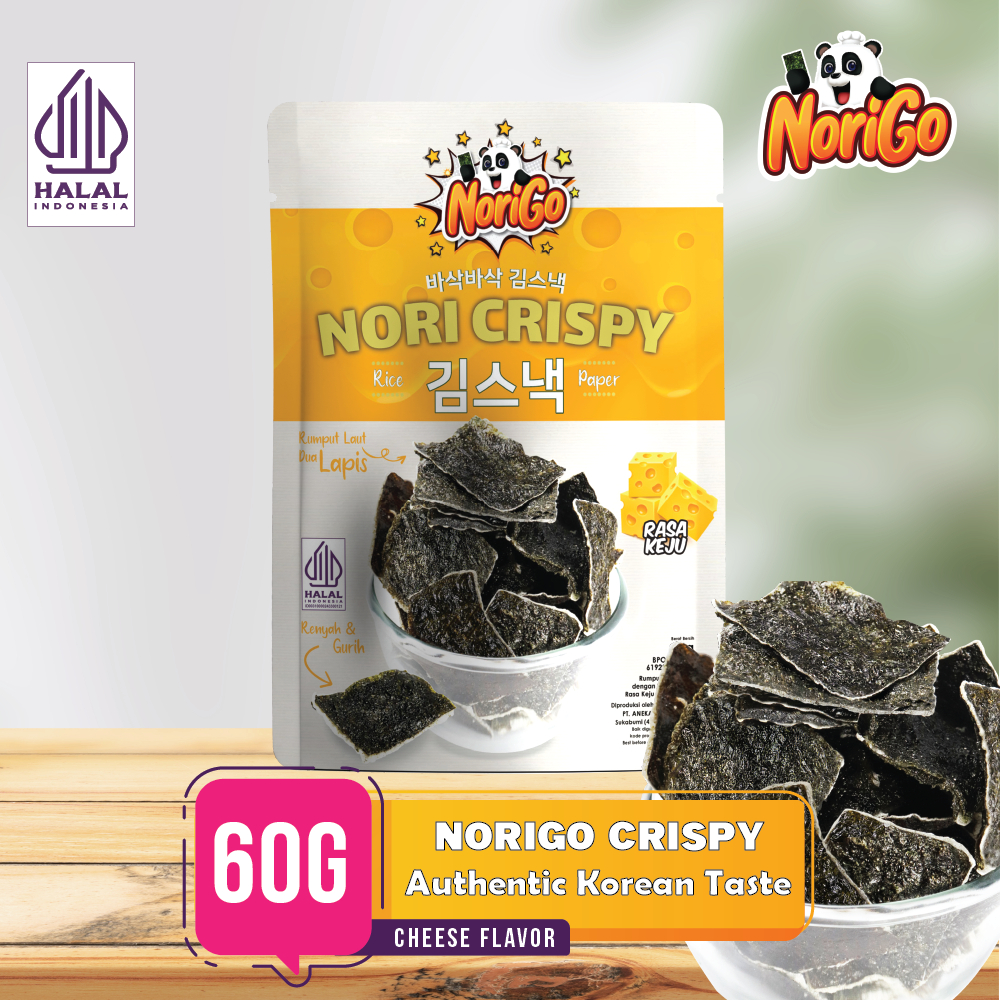 [Halal] Norigo Nori Crispy Cheese Flavor Seaweed Snack 20g | Shopee ...