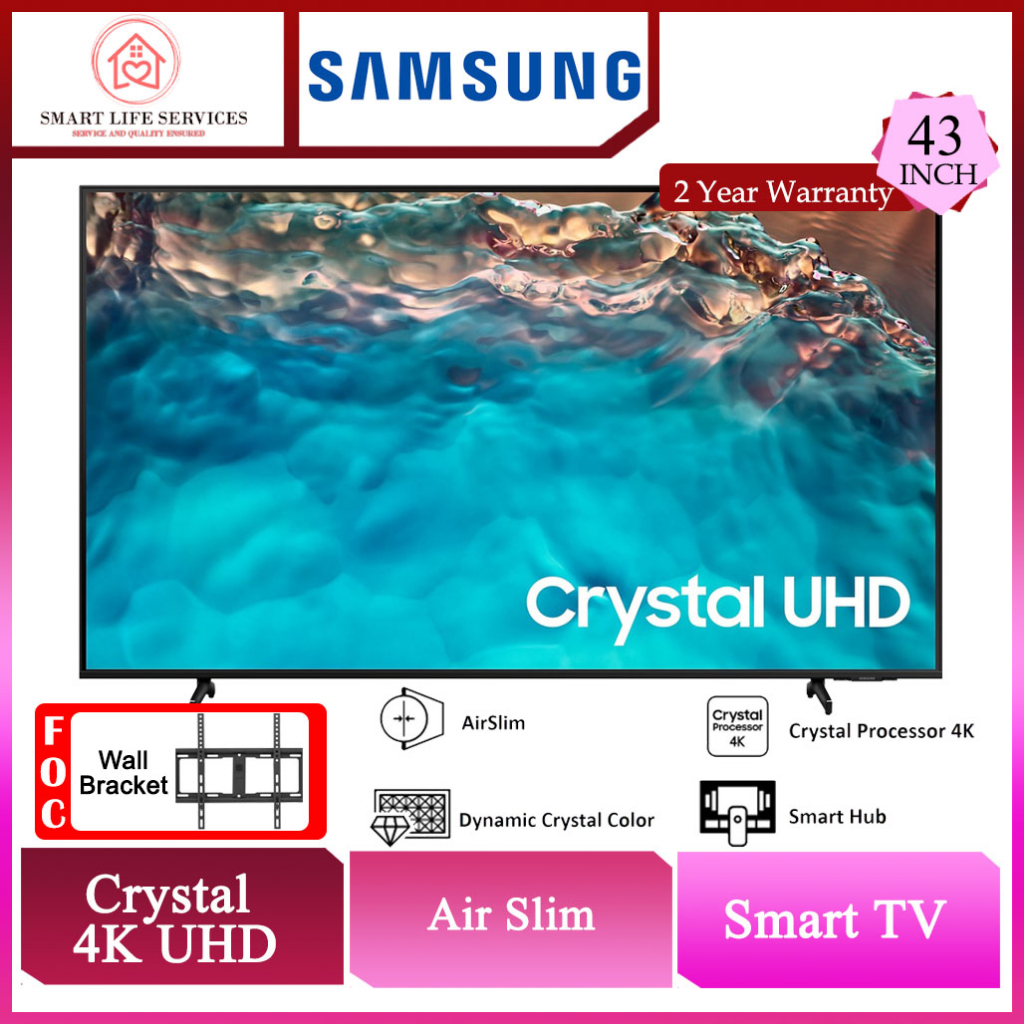 [NEW] Samsung 43''/ 50''/55''/60''/65'' BU8000/BU8500 Crystal UHD 4K Smart TV (2022) | Shopee ...