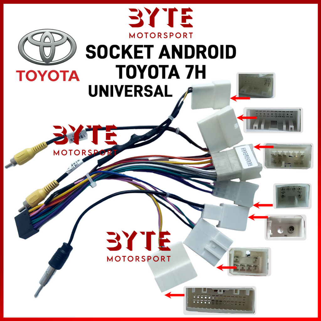 Toyota 360 Camera Universal OEM PLUG AND PLAY SOCKET Socket for Toyota ...
