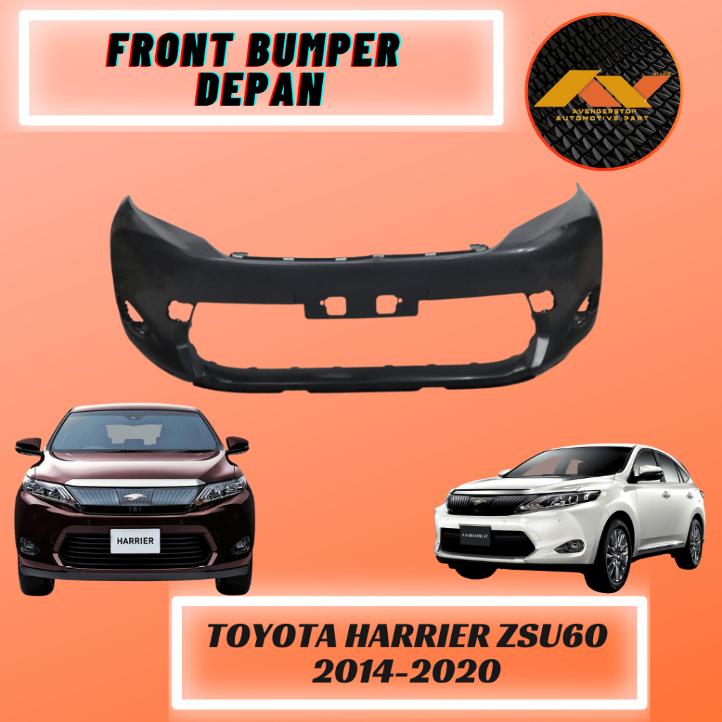 Toyota Harrier ZSU60 2014 - 2020 Front Bumper Hadapan Original 100% New ...