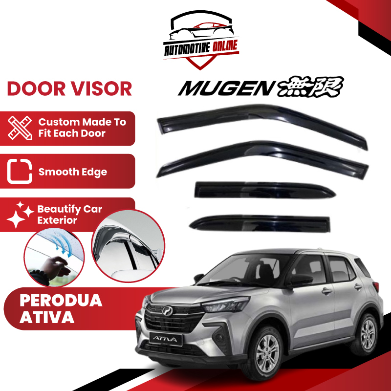 Perodua Ativa 2021-Present (4pcs/set) Door Visor Mugen Style ...