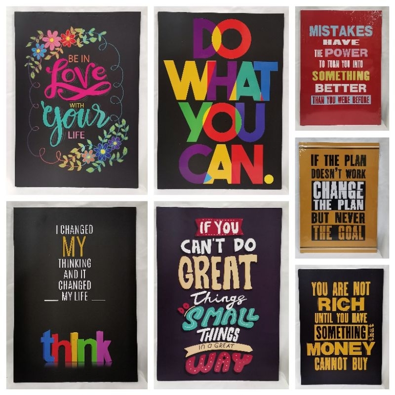 [NEW DESIGNS] Motivation Quotes Wall Hanging Decor🌻Hiasan Dinding🌻 ...
