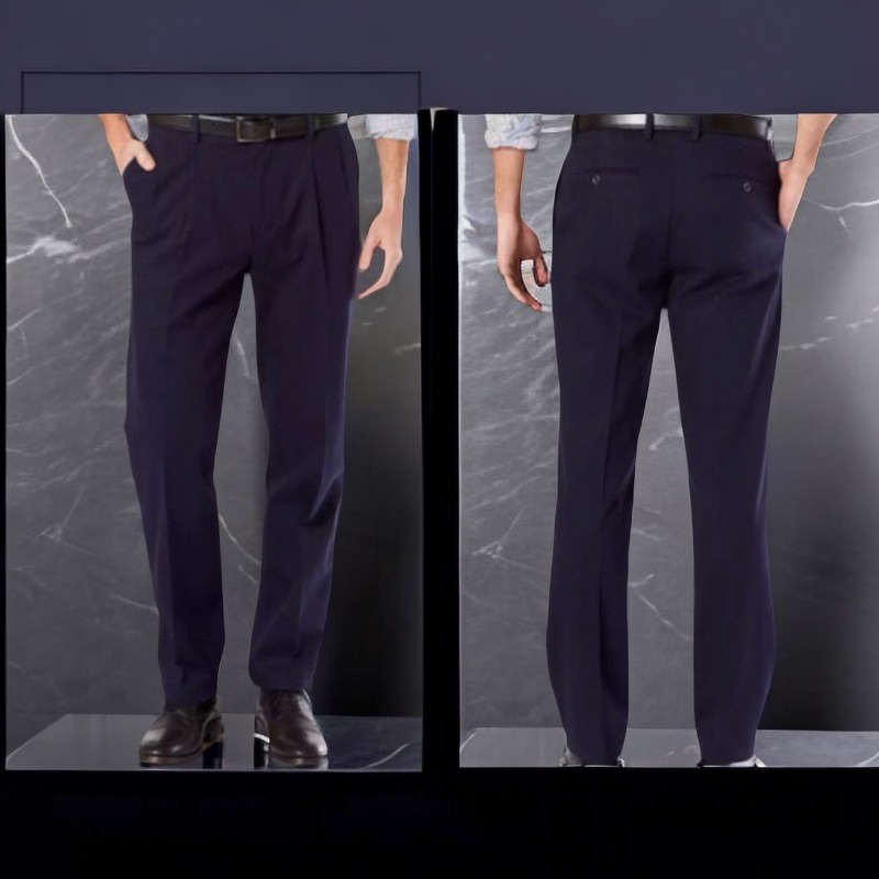 (34-58)MAN LONG PANTS ELASTIC PLUS SIZE COTTON LELAKISIZE BESAR COTTON ...