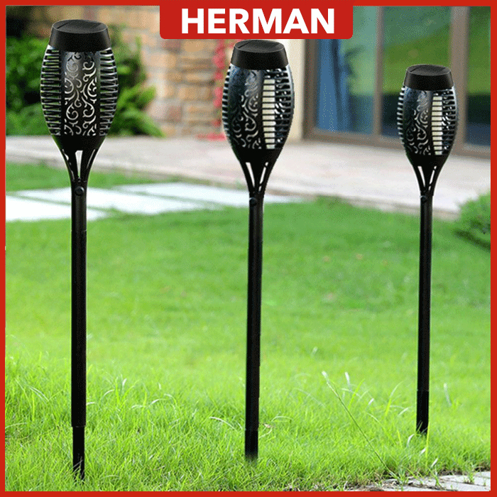 1pcs Solar Flame Lamp Flickering IP65 Waterproof Led Garden Path Lamp ...