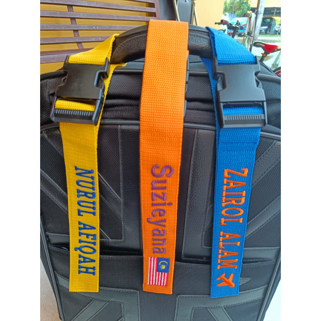 Luggage Tag Buckle Lock Custom Embroidery Pre-Order -*Travel *Umrah ...