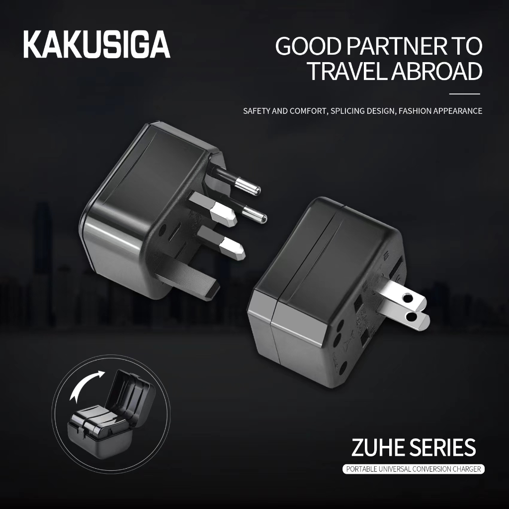 KAKUSIGA KSC-174 Portable Universal Conversion EU US UK AUS Travel ...