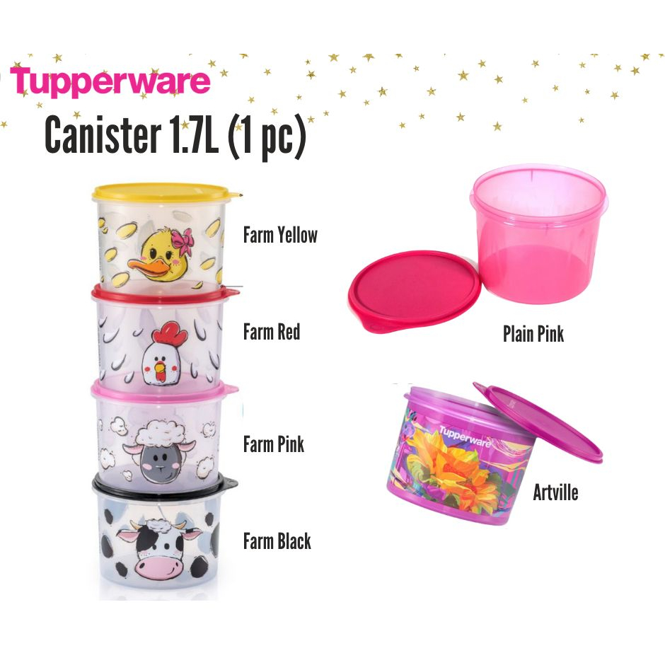 Tupperware Canister 1.7L Large Plastic Food Container Liquid Tight ...