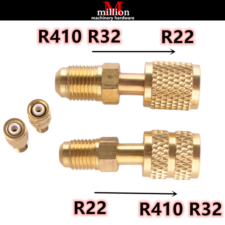Adapter R22 to R410a Adapter R410a to R22 Charging Hose R134a R32 R22 R410a Manifold Gauge Gas ...