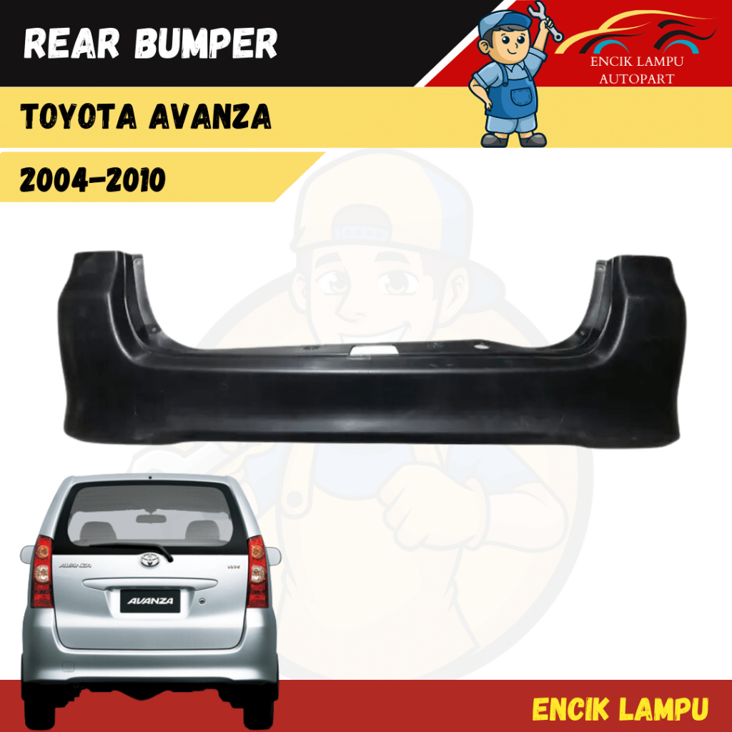 Toyota Avanza 2004 - 2010 Rear Bumper Belakang 100% New High Quality ...