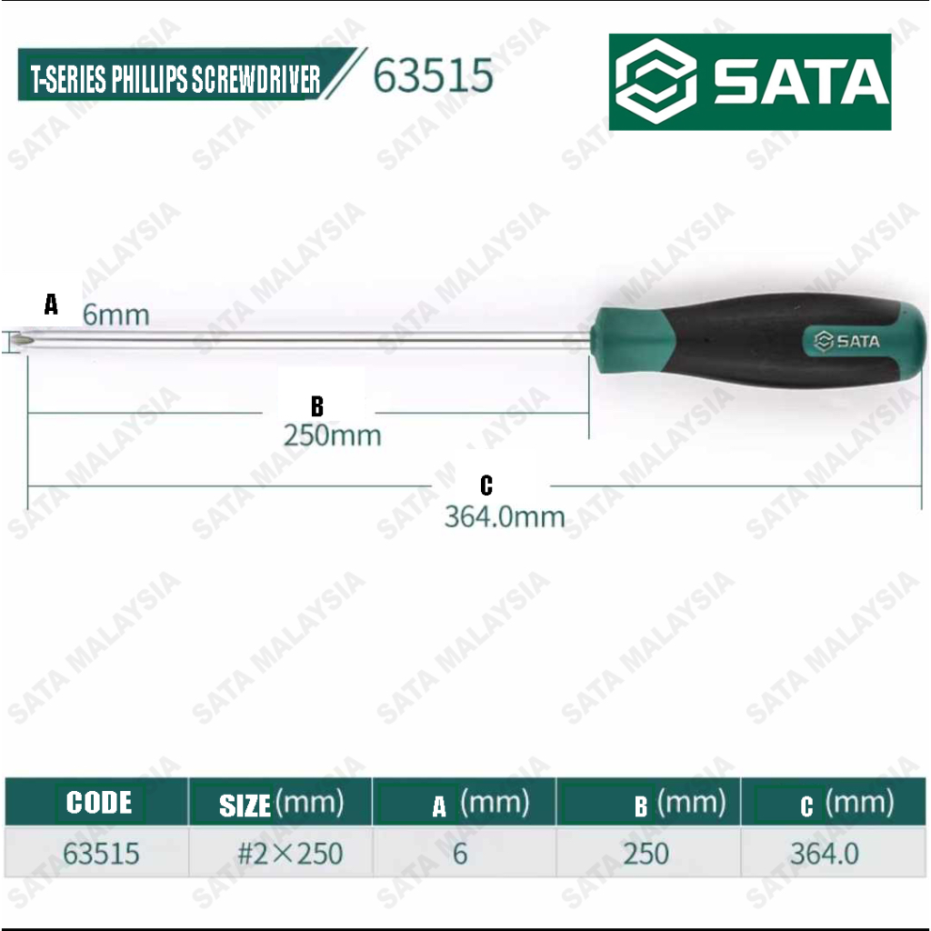 SATA T-Series Screwdriver Philips Screwdriver Slotted Screwdriver/Cross ...