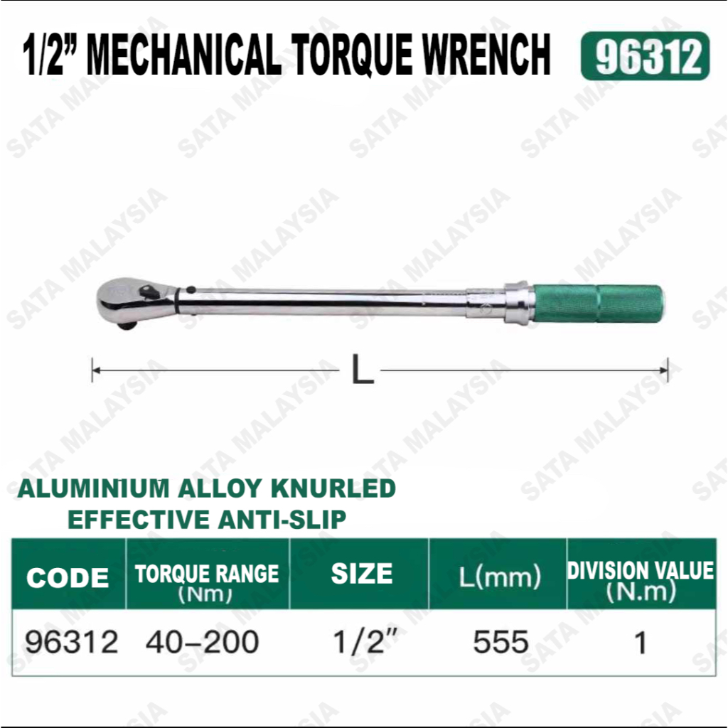 SATA Mechanical Torque Wrench 1/4" 3/8" 1/2" 3/4" High Quality Wrench ...