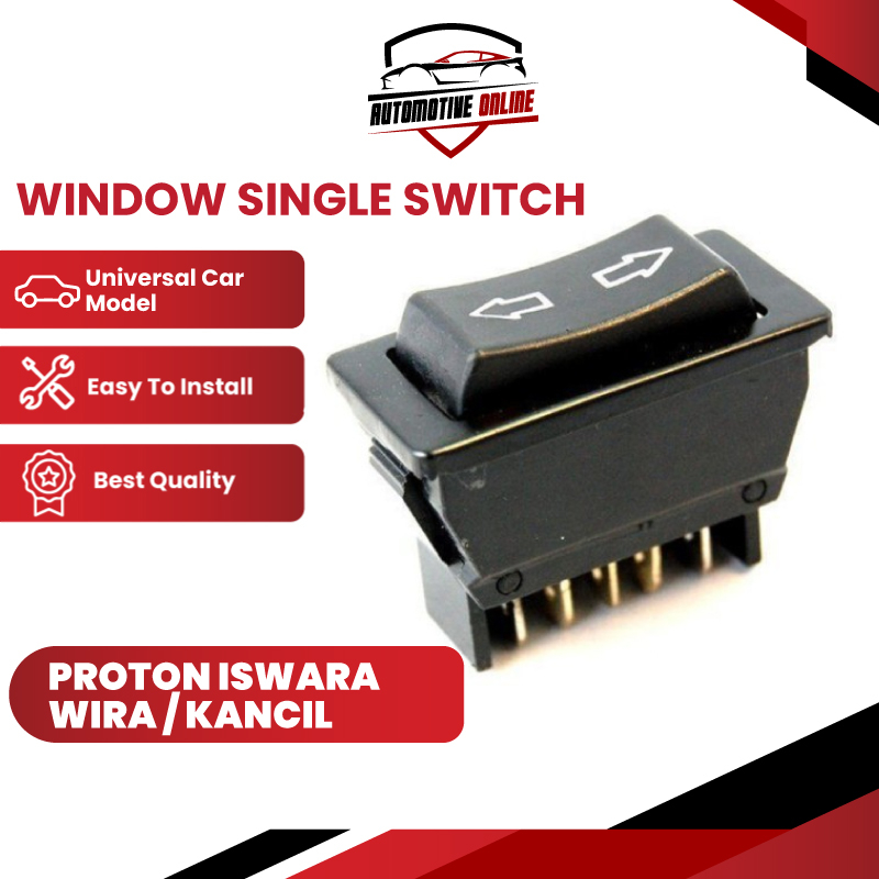 Power Window Single / Sub Switch Up Down 5 Pin For Universal Car Proton ...