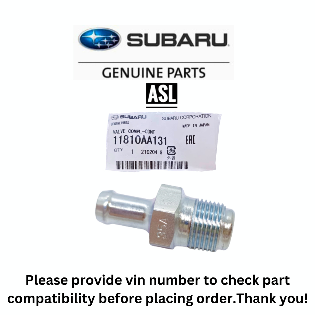 11810AA131 Genuine Subaru PCV Valve BRZ XV Forester Exiga Impreza ...