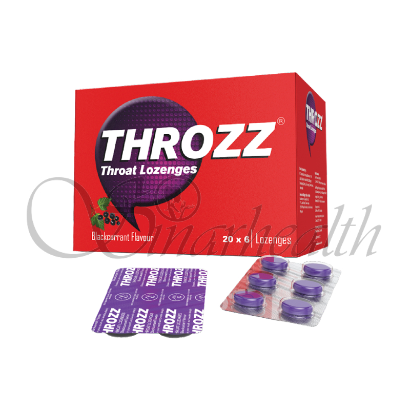 Throzz Throat Lozenges (Blackcurrant Flavour) 6's (Price per strip ...