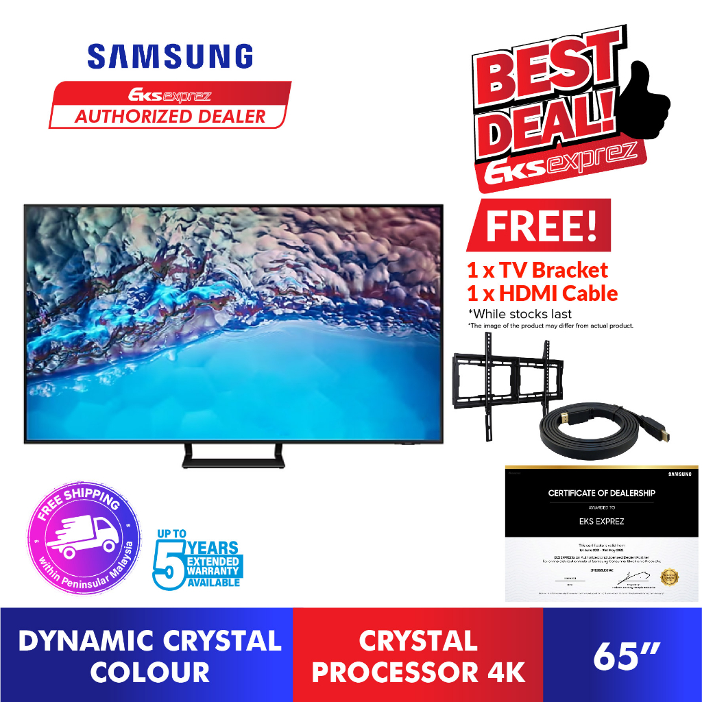 [FREE SHIP+GIFT] Samsung 65" UA65BU8500KXXM BU8500 Crystal UHD 4K Smart ...