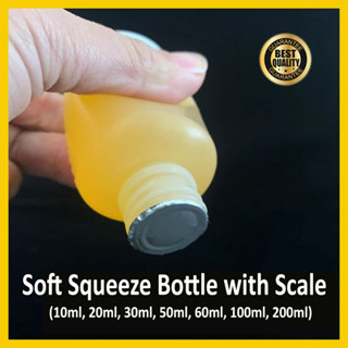Squeeze Soft Bottles with Scale | Botol Cecair Soft Plastic Bottle with Scale 10ml,20ml,30ml ...