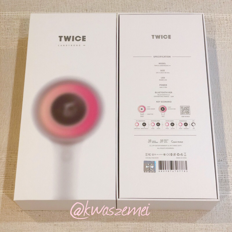 Twice candy bong ∞ infinity version 3 / Z version 2 official light ...