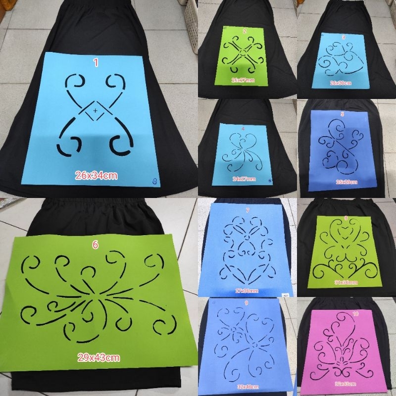 Acuan Corak Burie Saiz Skirt (lukis atas eva foam) | Shopee Malaysia