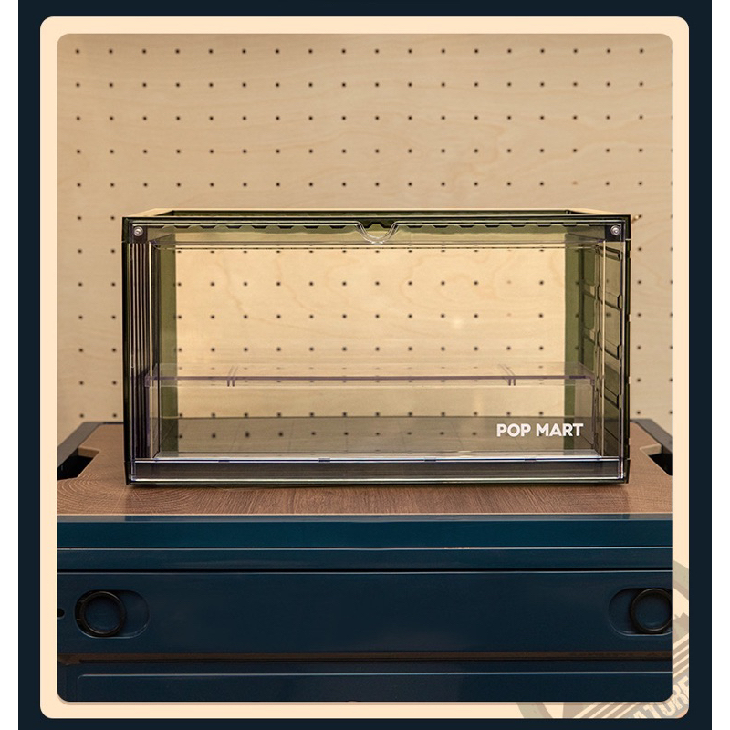 ️[Ready Stock 现货] 泡泡玛特帅气十足绿色展示盒～Popmart Green Display Container Box ...