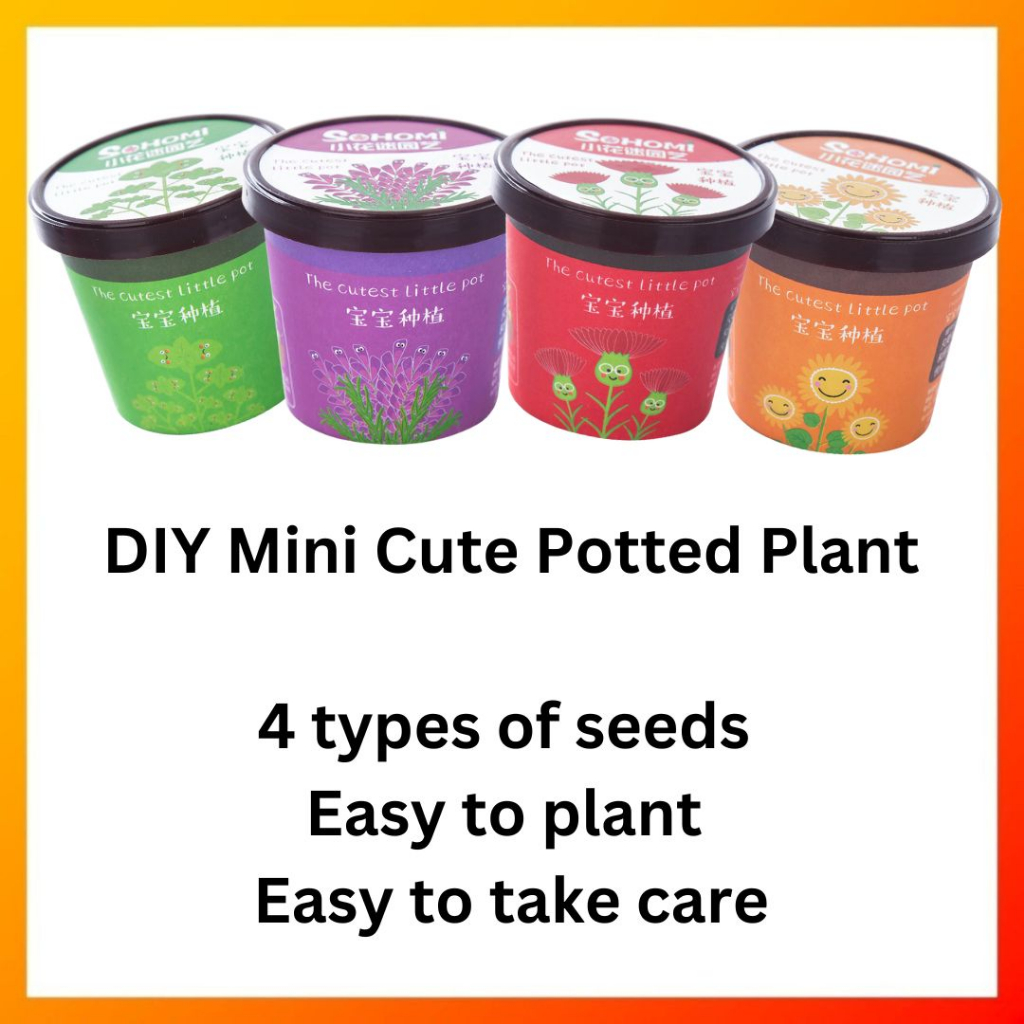 DIY Mini Cute Plant Potted Plant Mini Potted Plant Sunflower Lavender ...