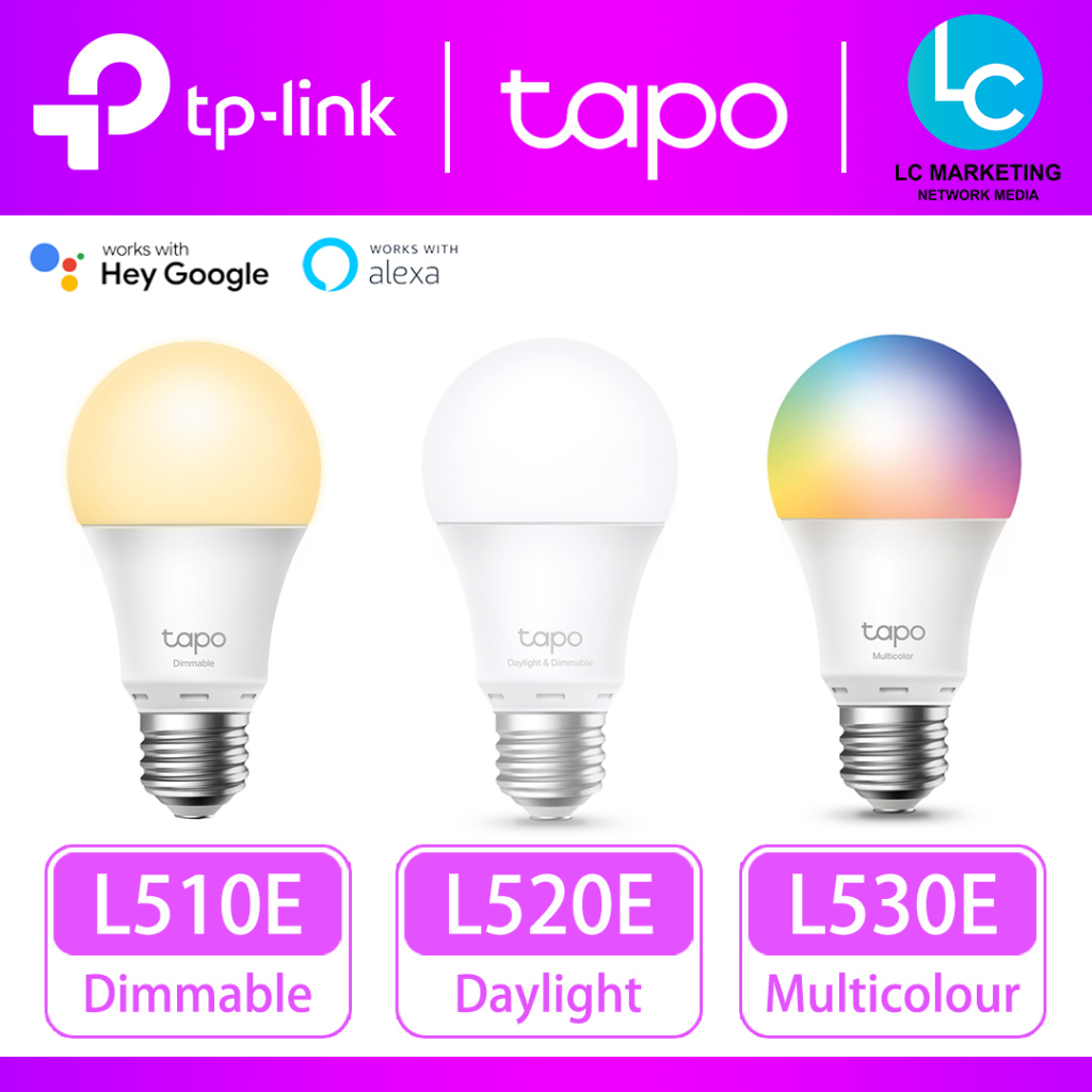 TP-Link Tapo ( L510E│L520E│L530E) WiFi Smart LED Light Bulb [Remote Control On/Off, Dimmable ...