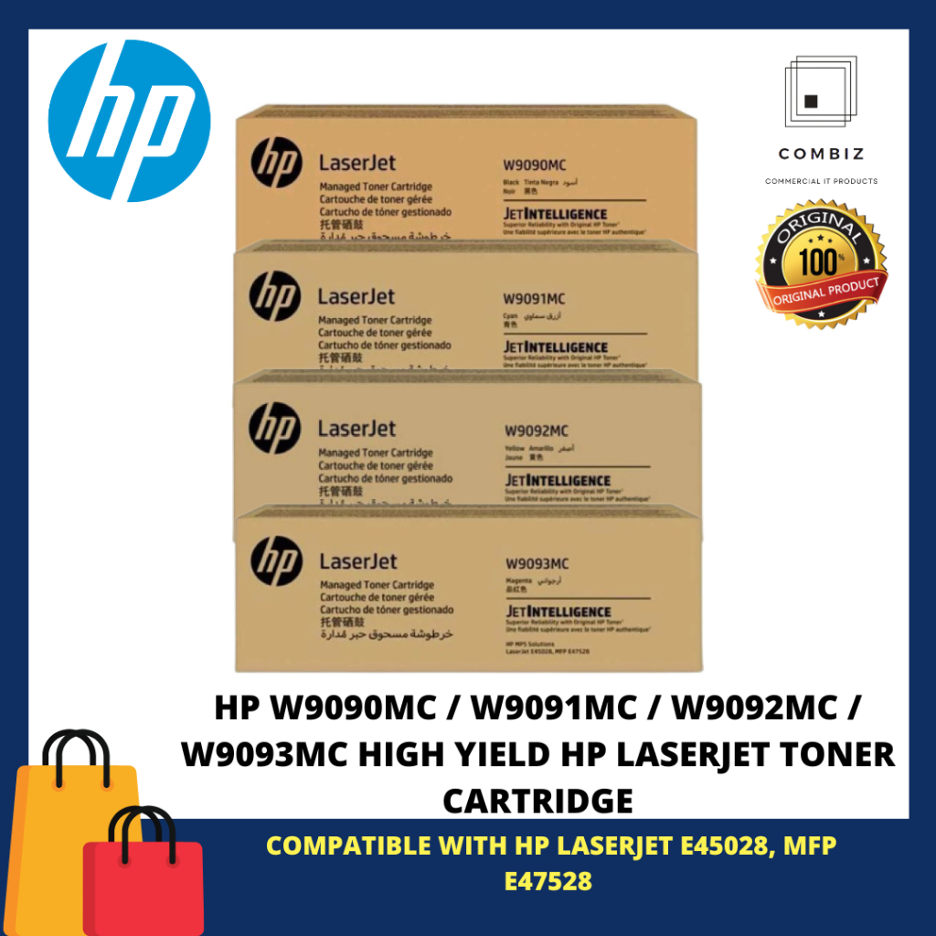 HP W9090MC / W9091MC / W9092MC / W9093MC High Yield HP LaserJet Toner ...