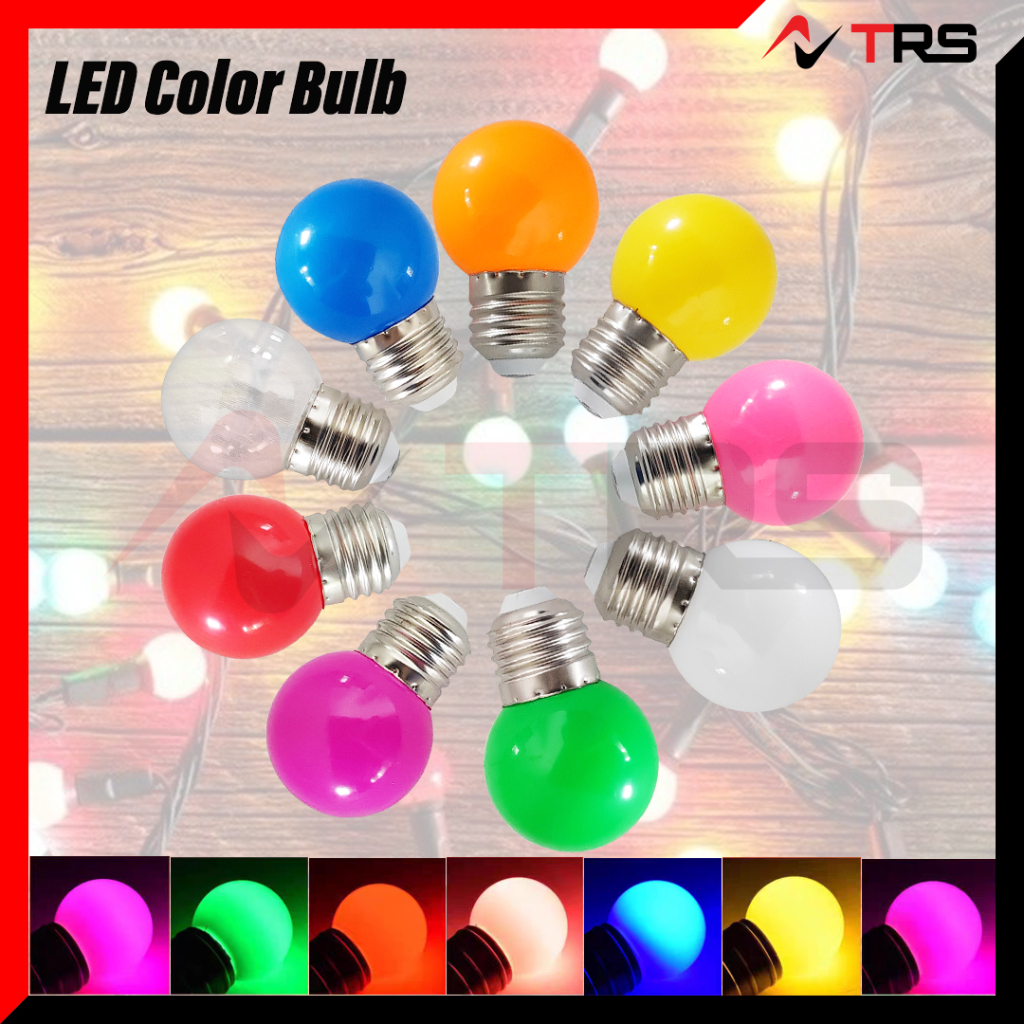 TRS Topreadystock 3W LED G45 Color Ping Pong Bulb Decoration Lights ...