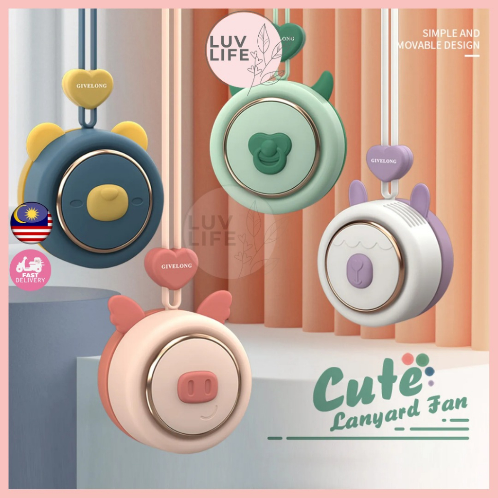 LUV LIFE Fan Cutie Lanyard Cute Beer Givelong GL104 Portable ...