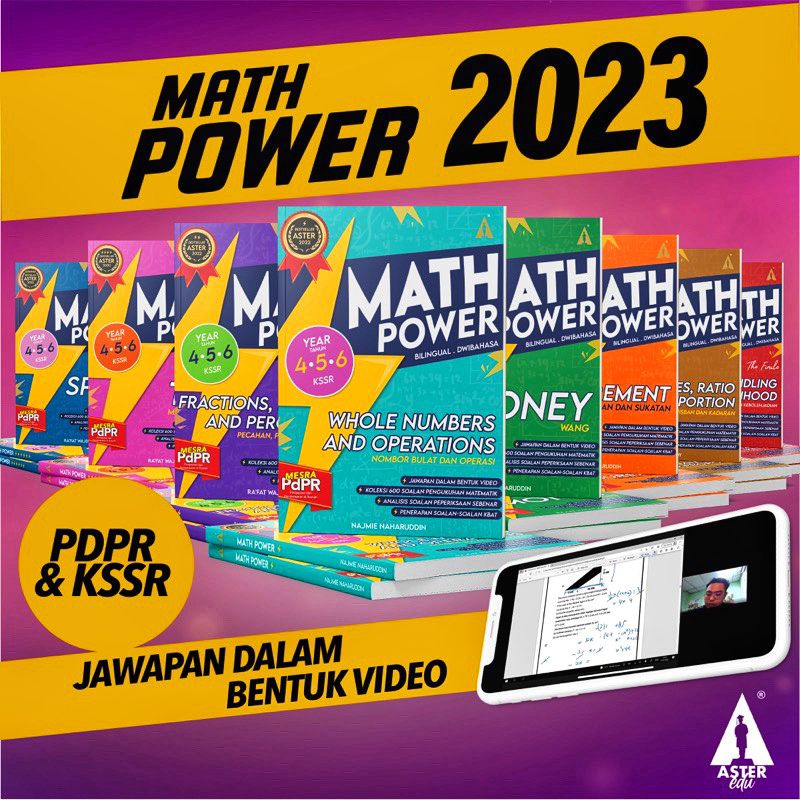 MATH POWER by Aster Edu (Buku Latihan Matematik untuk Tahun 4,5,6 ...