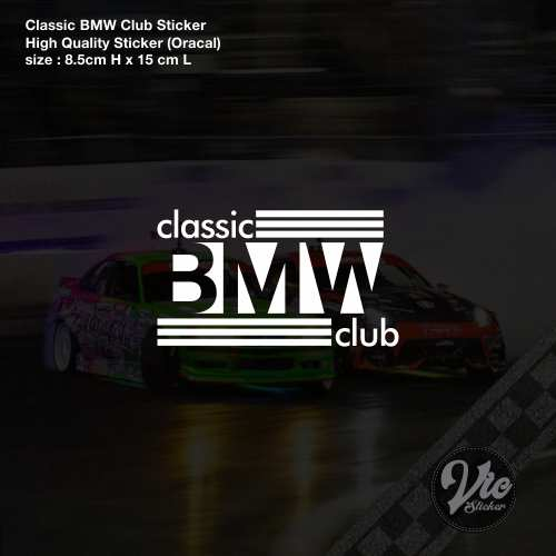 BMW Classic Club Sticker / Decal (High Quality Sticker) | Shopee Malaysia