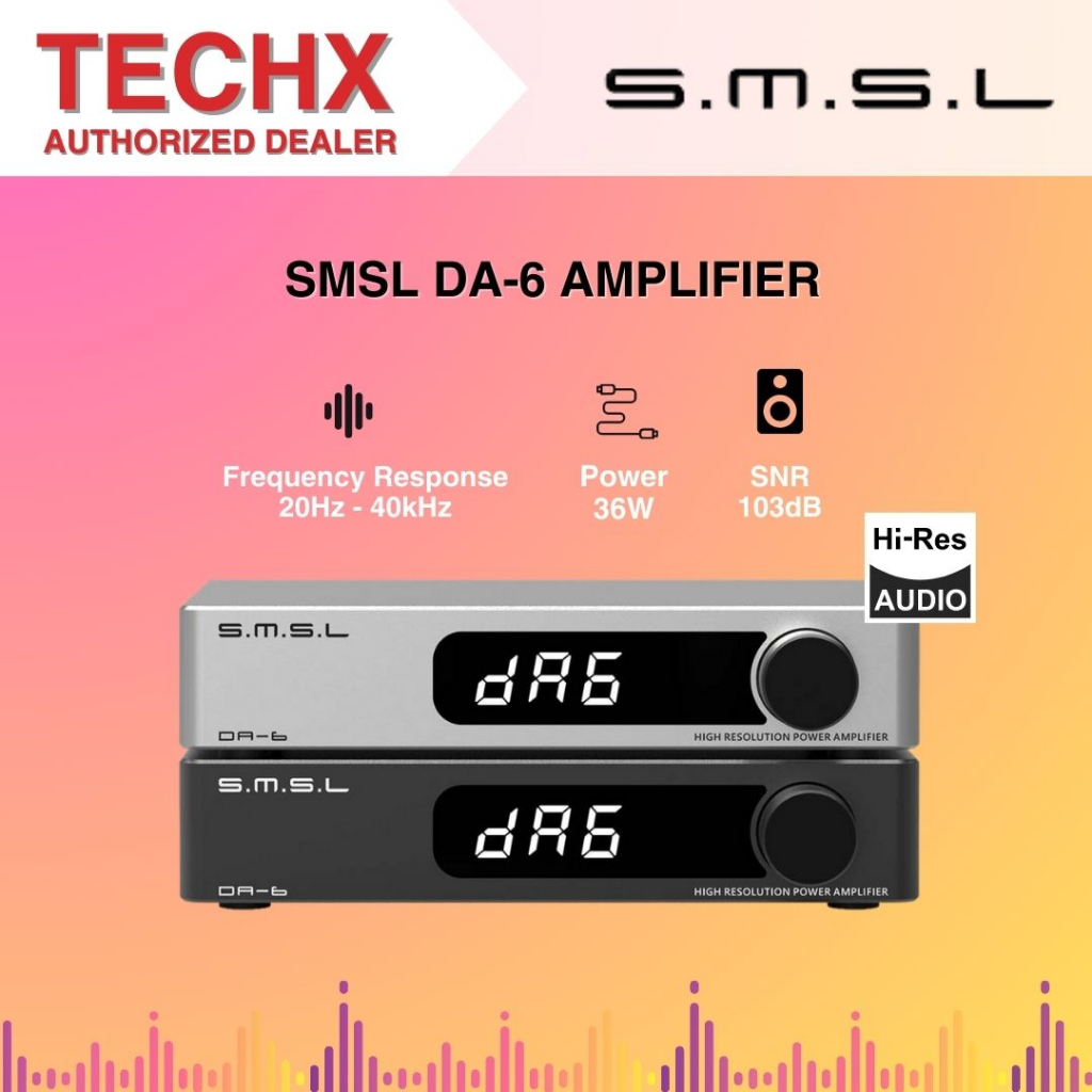 SMSL DA-6 Best Budget Hi-Res Stereo Amplifier | Shopee Malaysia